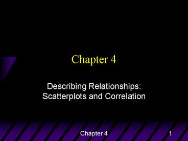 PPT – Describing Relationships: Scatterplots and Correlation PowerPoint ...