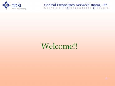 CDSL India presentation | free to download
