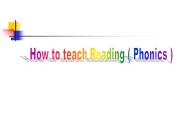 PPT – Phonics for Reading PowerPoint presentation | free to view - id ...