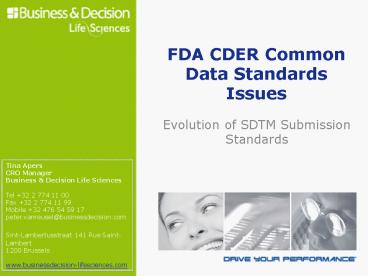 Evolution of SDTM Submission Standards presentation | free to view