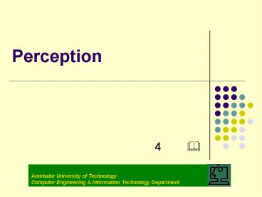 Perception presentation | free to download