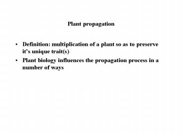 Plant propagation presentation | free to download