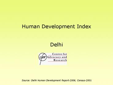 PPT – Human Development Index PowerPoint presentation | free to view ...