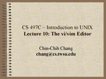 PPT – CS 497C PowerPoint presentation | free to download - id: 49e949-NGRhN