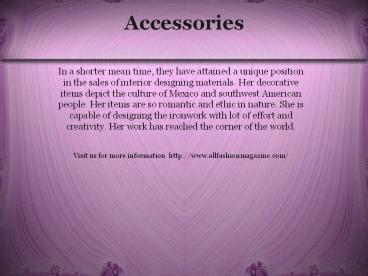 PPT – Accessories PowerPoint presentation | free to download - id ...