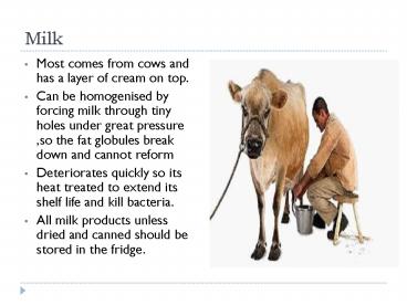 Milk presentation | free to download