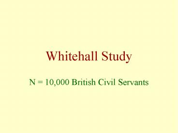 Whitehall Study presentation | free to download