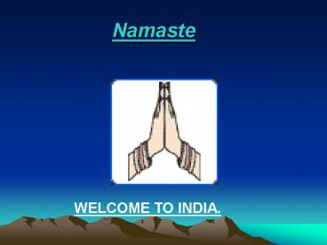 Namaste presentation | free to view
