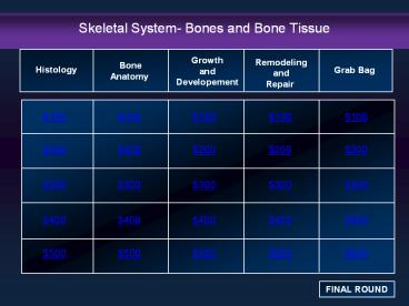 PPT – Skeletal System- Bones and Bone Tissue PowerPoint presentation ...