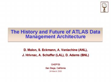 The History and Future of ATLAS Data Management Architecture ...