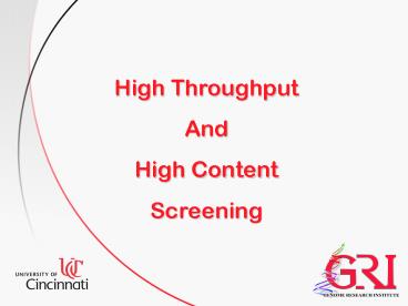 High Throughput presentation | free to view