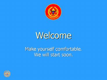 Make yourself comfortable. We will start soon. presentation | free to view