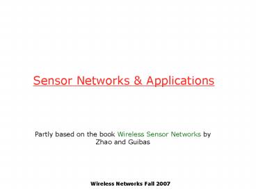 Sensor Networks presentation | free to download