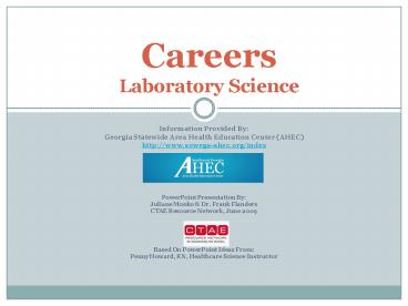 PPT – Careers Laboratory Science PowerPoint presentation | free to ...