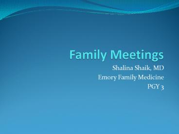 Family Meetings presentation | free to download