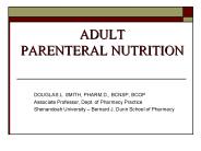 Total Parenteral Nutrition presentation | free to download