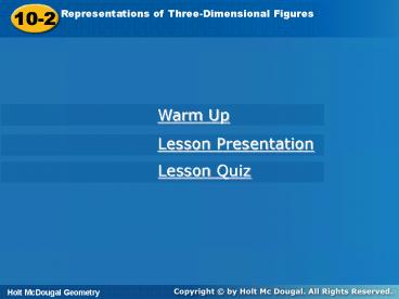 PPT – Representations of Three-Dimensional Figures PowerPoint ...