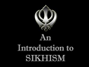 Sikhism 101 presentation | free to download