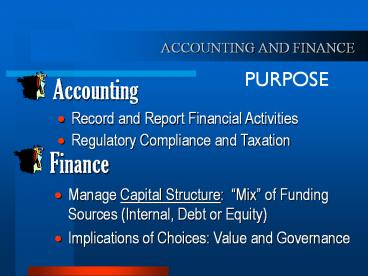 ACCOUNTING AND FINANCE presentation | free to download