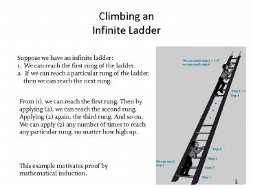 Climbing an Infinite Ladder presentation | free to download