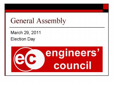 PPT – General Assembly PowerPoint presentation | free to view - id ...