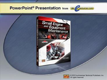 PPT – Basic Small Engine Maintenance and Repair Projects PowerPoint ...