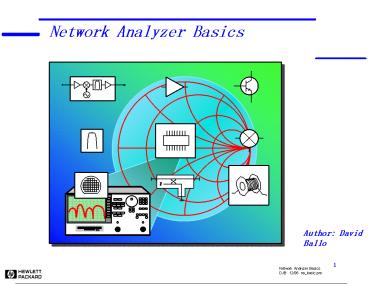 PPT – Network Analyzer Basics PowerPoint presentation | free to view ...