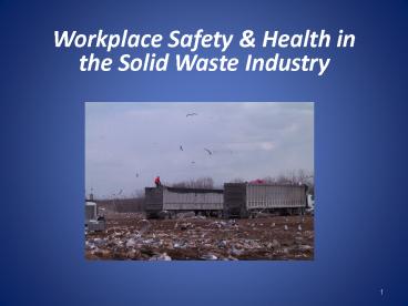Workplace Safety presentation | free to view