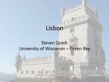 Lisbon presentation | free to view