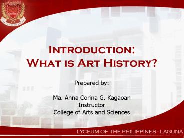 PPT – Introduction: What is Art History? PowerPoint presentation | free ...