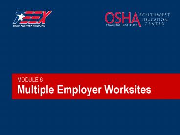 PPT – Multiple Employer Worksites PowerPoint presentation | free to ...
