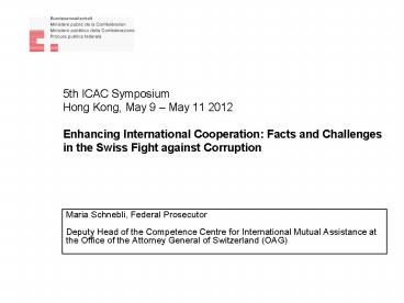 PPT – 5th ICAC Symposium Hong Kong, May 9 PowerPoint presentation | free to download - id ...
