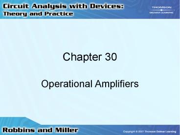 PPT – Operational Amplifiers PowerPoint presentation | free to download ...