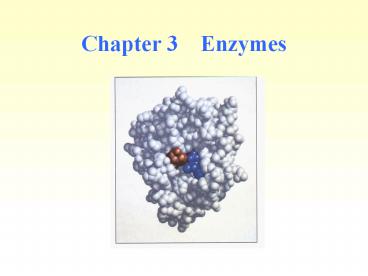 Chapter 3 Enzymes presentation | free to view