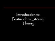PPT – Literary Theory PowerPoint presentation | free to view - id ...