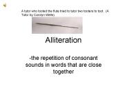 PPT – Alliteration PowerPoint presentation | free to view - id: 1c2a0e ...