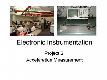 Electronic Instrumentation presentation | free to download