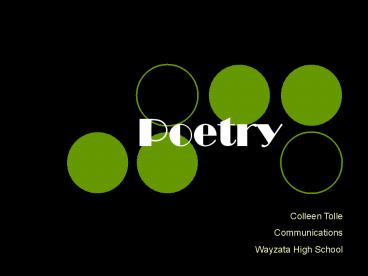 Poetry presentation | free to download