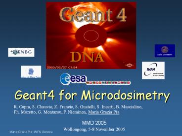 Geant4 for Microdosimetry presentation | free to download