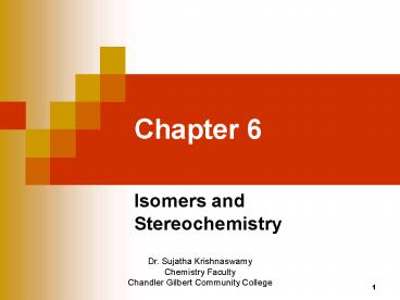 Isomers and Stereochemistry presentation | free to view