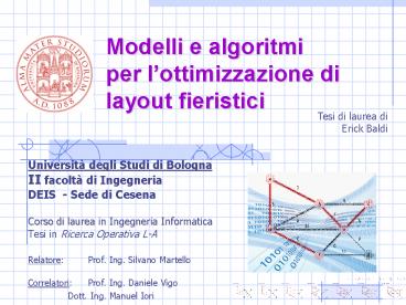 Modelli e algoritmi per l presentation | free to download