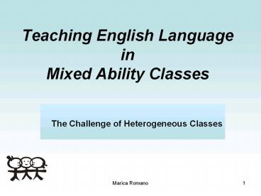 PPT – Teaching English Language in Mixed Ability Classes PowerPoint presentation | free to ...