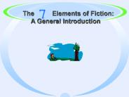 PPT – Elements of Fiction PowerPoint presentation | free to view - id ...