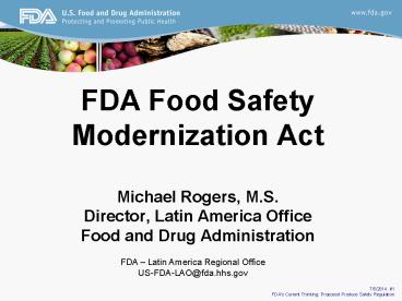 FDA presentation | free to view