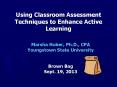 PPT – Classroom Assessment Techniques PowerPoint presentation | free to ...
