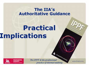 The IIA presentation | free to download