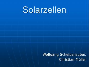 Solarzellen presentation | free to download