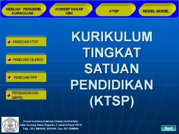 KURIKULUM TINGKAT SATUAN PENDIDIKAN (KTSP) presentation | free to download