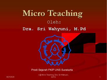 Micro Teaching presentation | free to download
