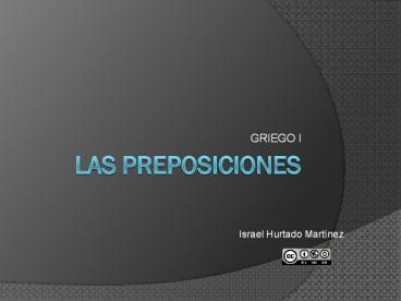 LAS PREPOSICIONES presentation | free to download